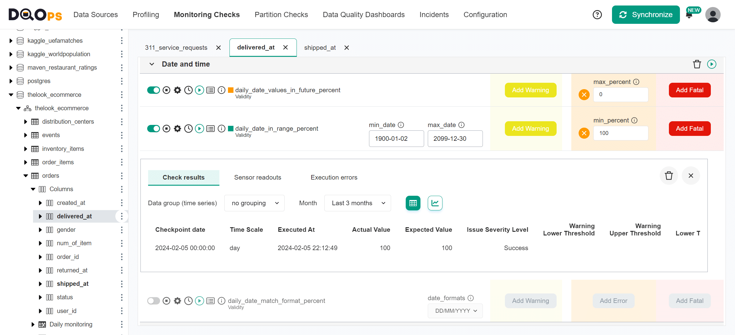 Invalid Dates Dqops Data Quality Operations Center Documentation