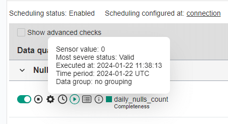 Running data quality checks