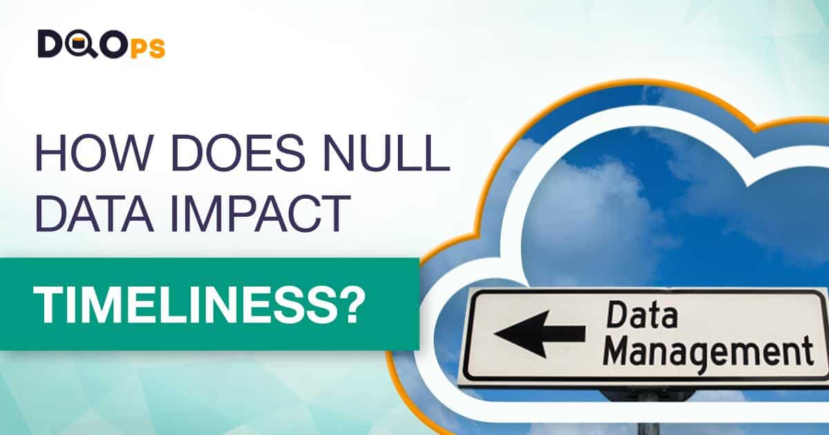 How does NULL data impact timeliness? - DQOps